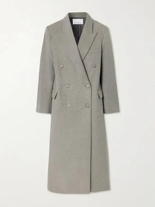 THE FRANKIE SHOP Jane Twill Coat - Gray