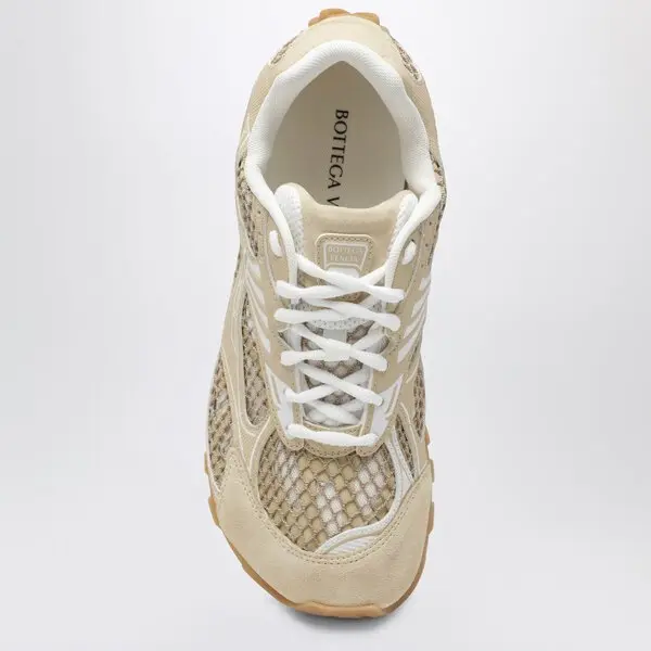 Bottega Veneta Technical Fabric And Mesh Sneakers - Beige