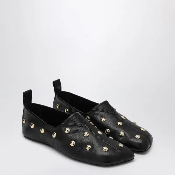 Chloé Rita Studded Ballerinas - Black