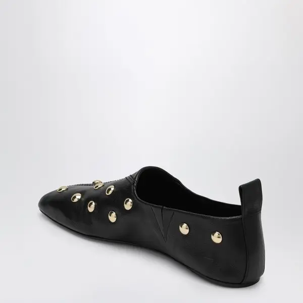 Chloé Rita Studded Ballerinas - Black