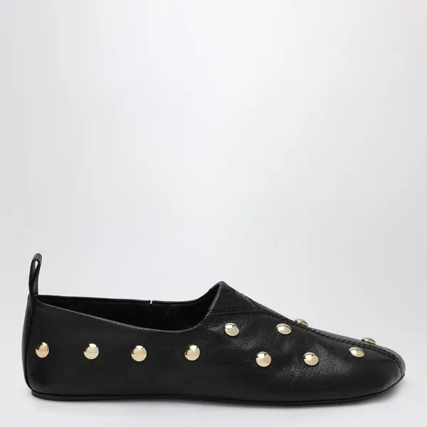 Chloé Rita Studded Leather Ballerinas - Black