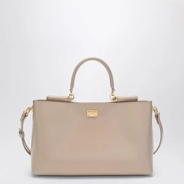 Dolce & Gabbana Vittoria Top-handle Handbag - Beige