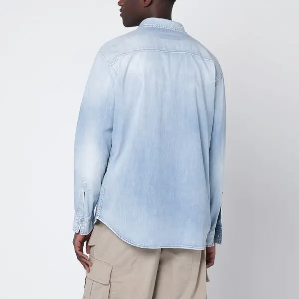 Dsquared2 Light Washed Denim Shirt - Blue