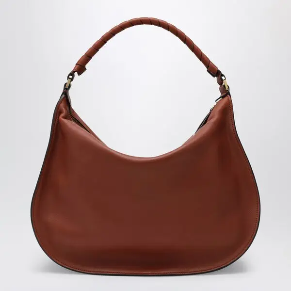 Chloé Leather Marcie Shoulder Bag - Brown