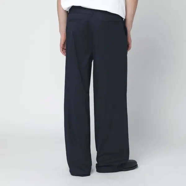 JIL SANDER Cotton Trousers - Blue