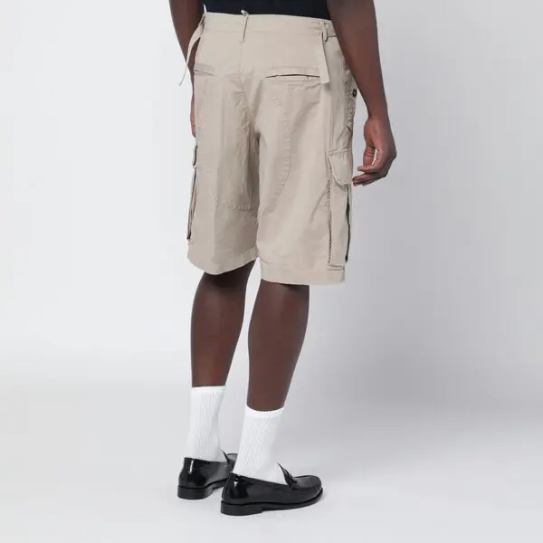 Dsquared2 Cotton-blend Cargo Bermuda Shorts - Beige