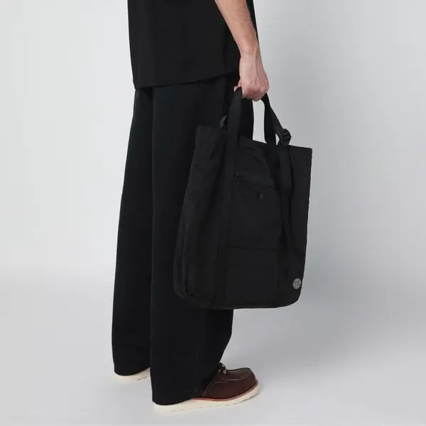 Stone Island Nylon Metal Tote - Black
