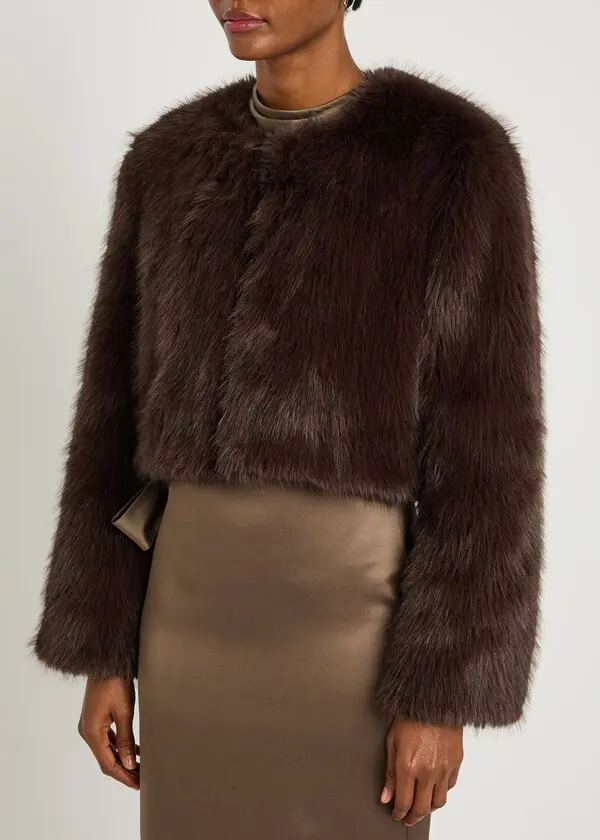 Staud Casimira Faux Fur Jacket