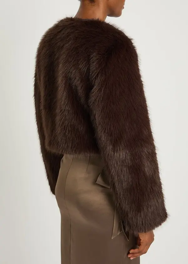 Staud Casimira Faux Fur Jacket