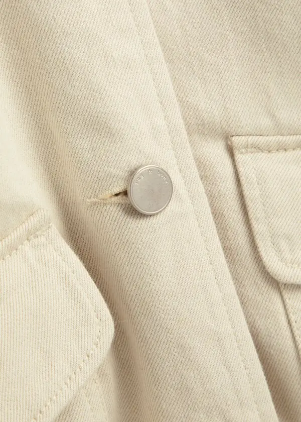 Rag & Bone Natalia Canvas Jacket - Cream