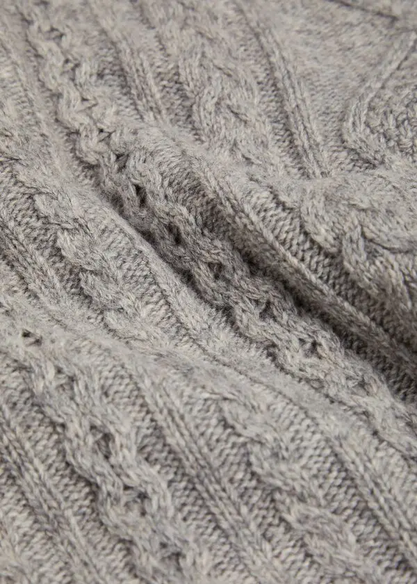 Staud Veer Asymmetric Cable-knit Skirt