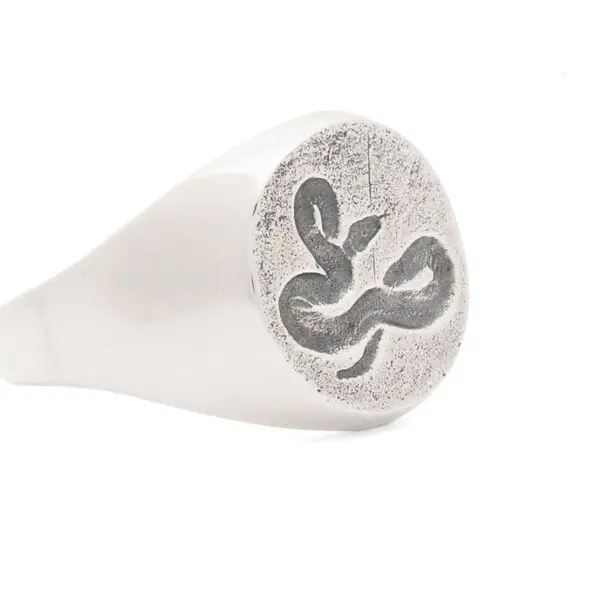 FREDERICK GROVE Snake Signet Ring
