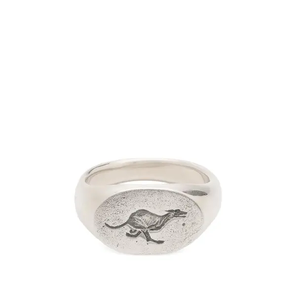 FREDERICK GROVE Greyhound Signet Ring - Silver