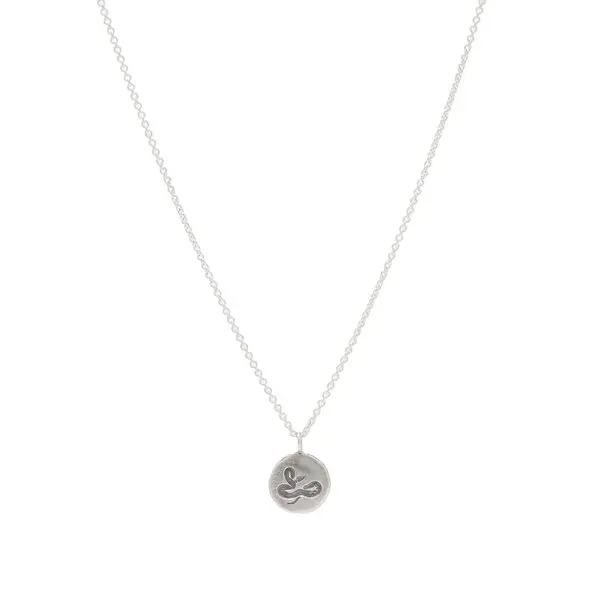 FREDERICK GROVE Snake Pendant Necklace - Silver