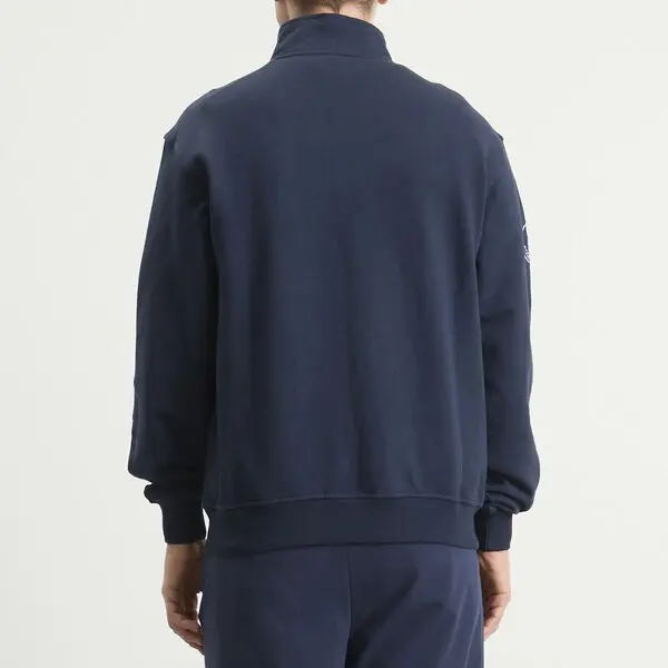 MALBON Collegiate Quarter-zip Sweatshirt - Navy