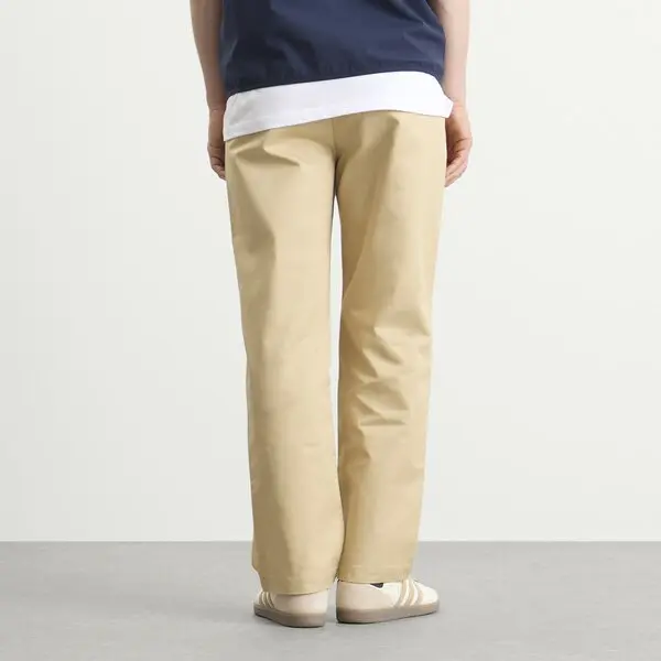 MALBON Reverse Pleat Trouser - Khaki