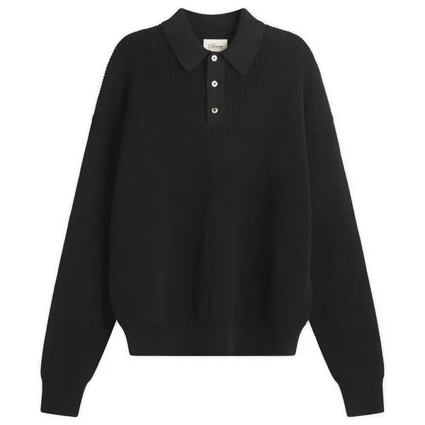 RONNING Long Sleeve Knit Polo