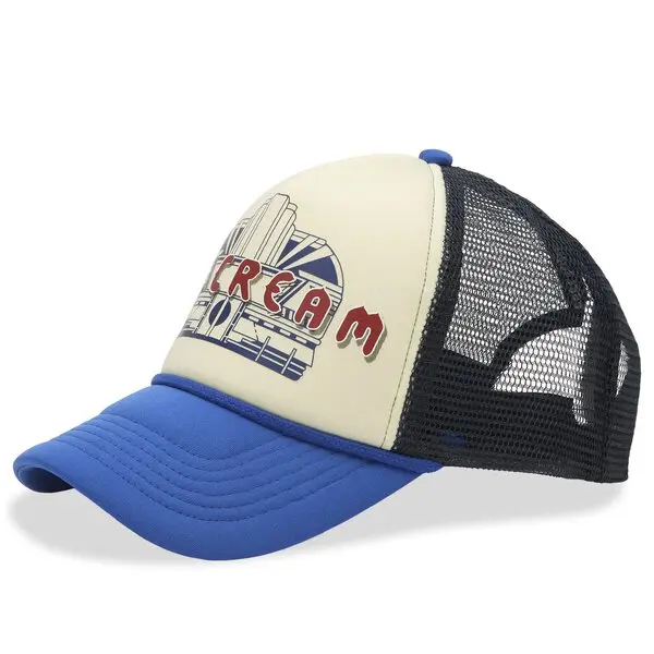 ICECREAM Diner Trucker Cap - Ecru/blue
