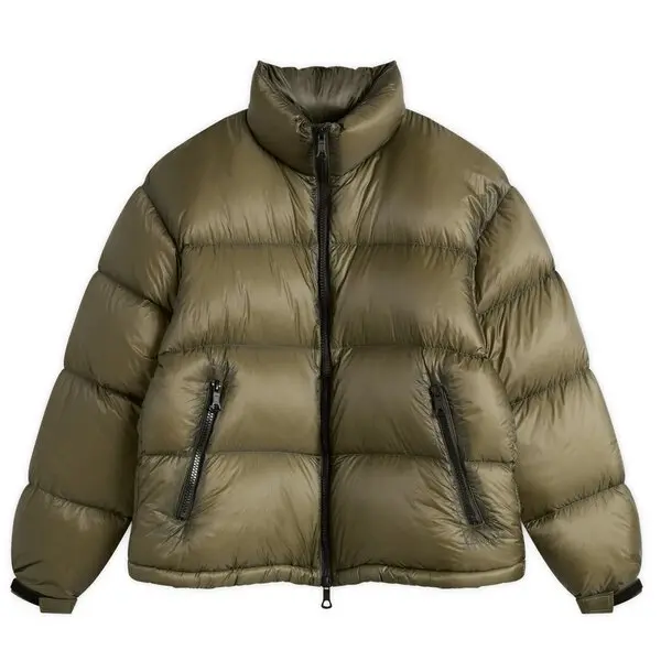 MKI MIYUKI ZOKU Translucent Funnel Neck Bubble Jacket - Olive
