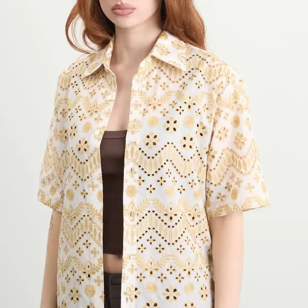 Ahluwalia Kada Short Sleeve Shirt - Cream