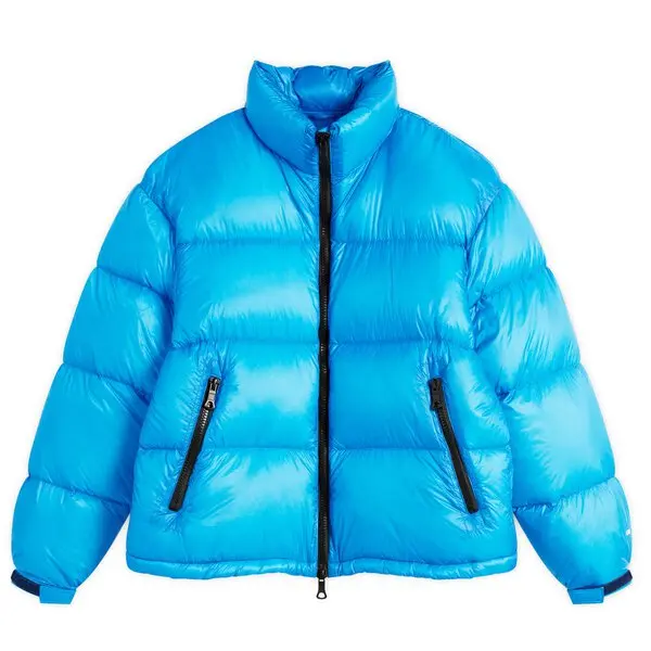 MKI MIYUKI ZOKU Translucent Funnel Neck Bubble Jacket - Ultramarine