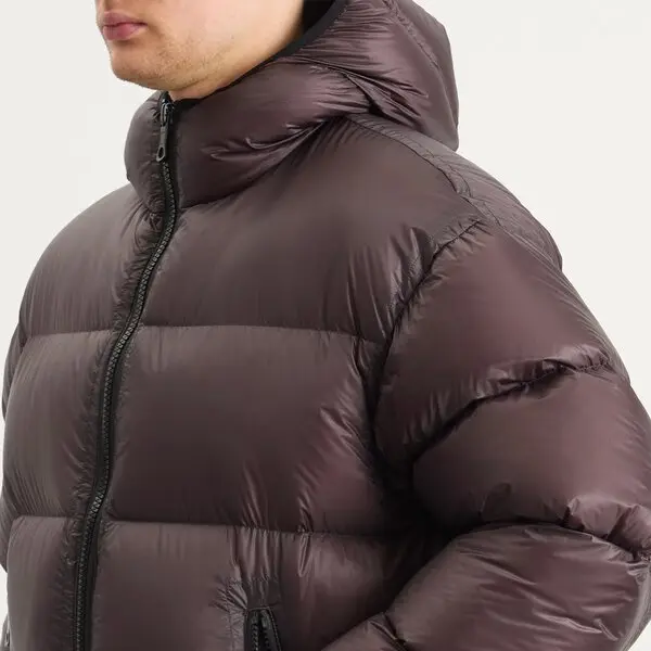 MKI MIYUKI ZOKU Translucent Hooded Bubble Jacket - Raisin