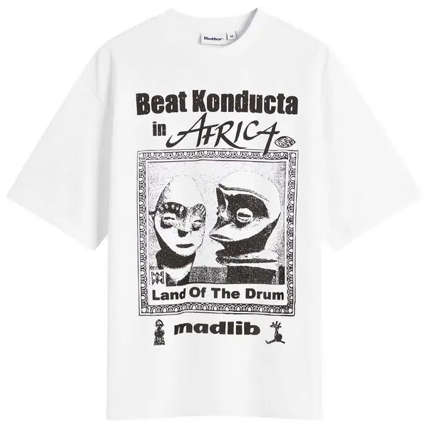 BUTTER GOODS X Madlib Africa T-shirt - White