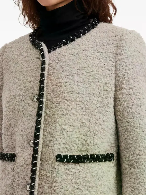 B+AB Buttoned Jacket With Contrast Trim