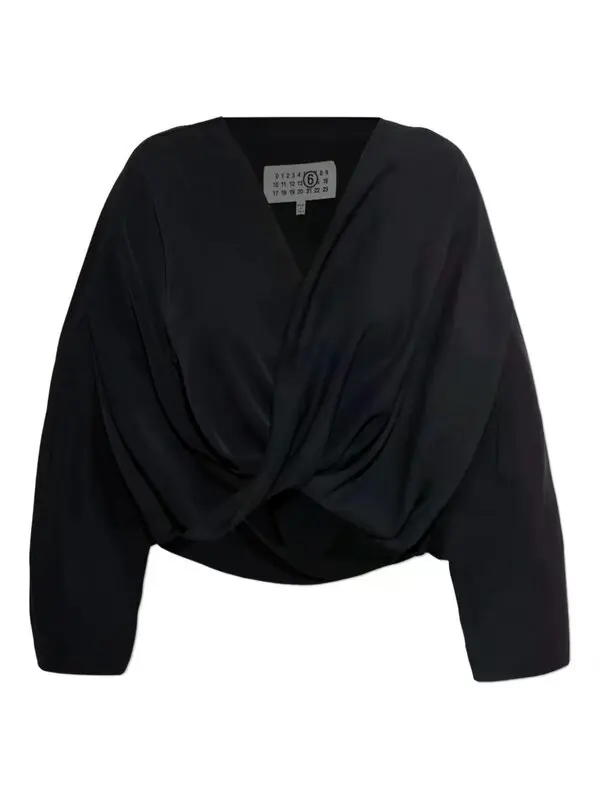 MAISON MARGIELA Twisted V-neck Blouse