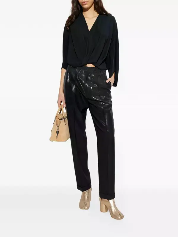MAISON MARGIELA Twisted V-neck Blouse