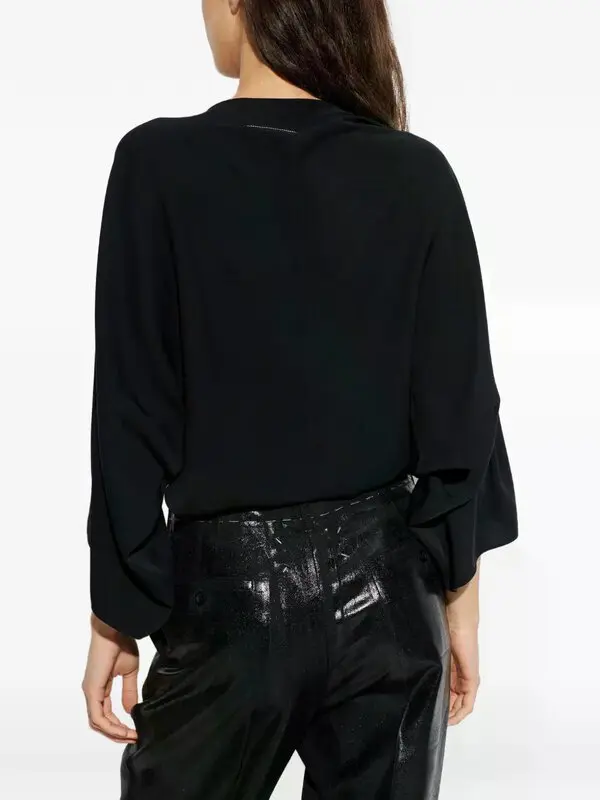 MAISON MARGIELA Twisted V-neck Blouse
