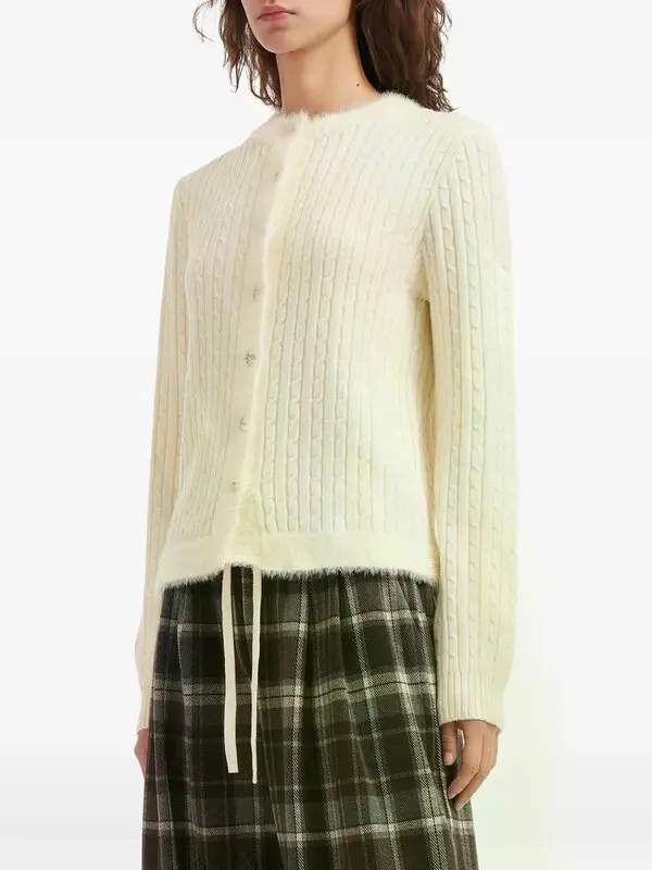 B+AB Cable Knit Button Cardigan