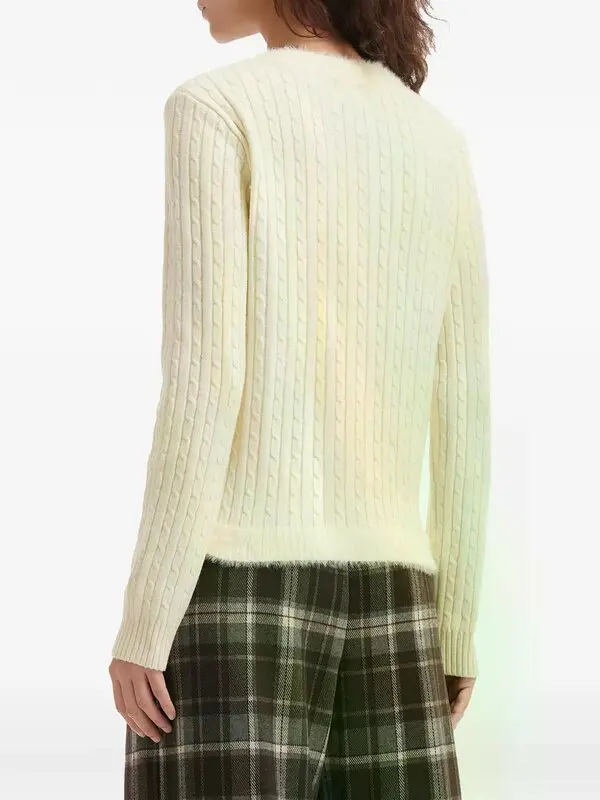 B+AB Cable Knit Button Cardigan