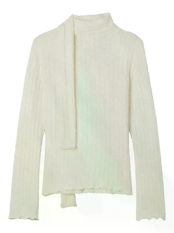 B+AB Ribbed Scarf Sweater