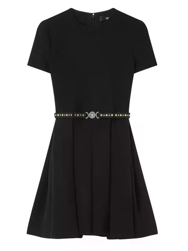 Versace A-line Mini Dress With Studded Belt