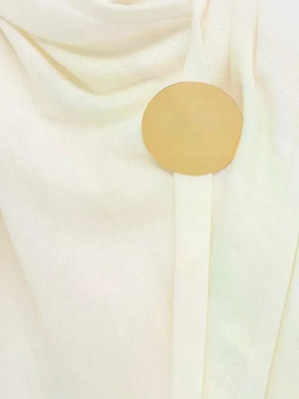 JIL SANDER Draped Sweater - Neutrals