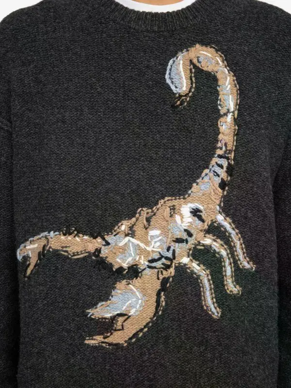 Zadig&Voltaire Scorpion Motif Round Neck Sweater