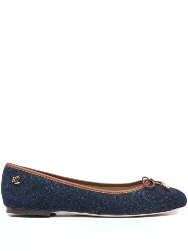 Ralph Lauren Bow-detail Ballet Flats