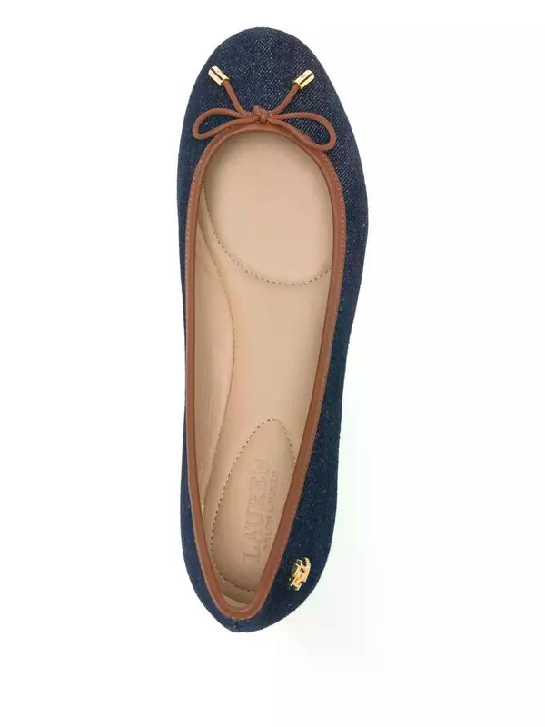 Ralph Lauren Bow-detail Ballet Flats
