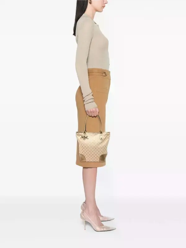 Gucci Gg Canvas Princy Tote Bag - Brown