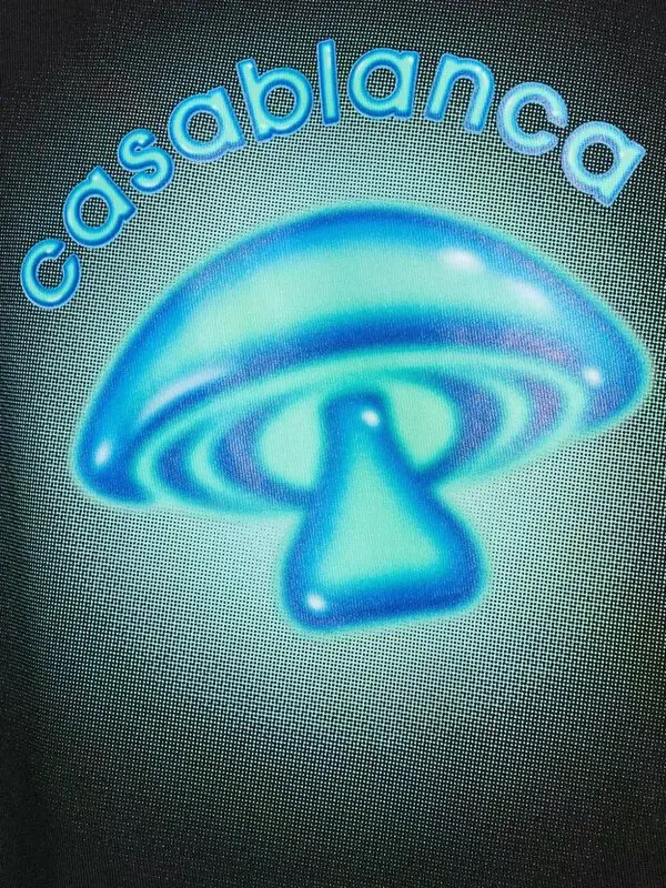Casablanca Airbrush Mushroom T-shirt - Black