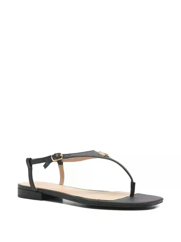 Ralph Lauren Thong Strap Sandals - Black