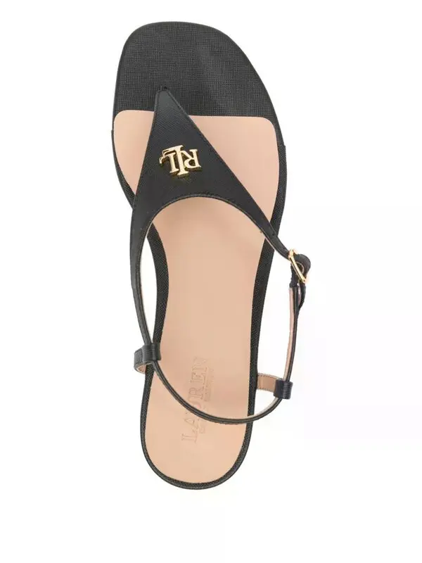 Ralph Lauren Thong Strap Sandals - Black