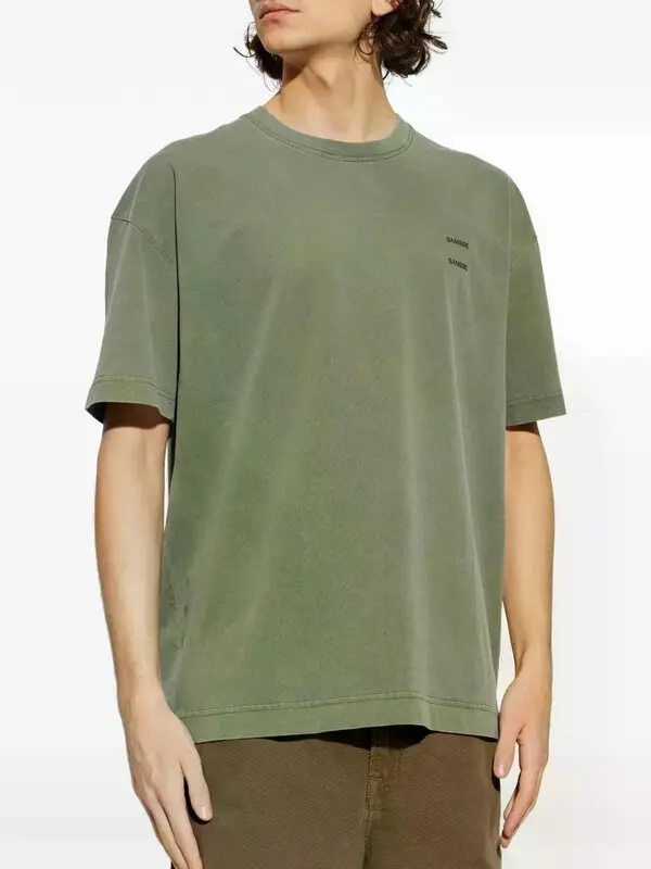 SAMSOE SAMSOE Logo-print T-shirt - Green