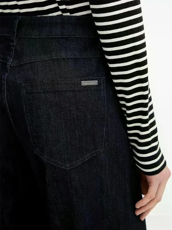 Joseph Ribkoff Logo-plaque Wide Leg Jeans - Blue