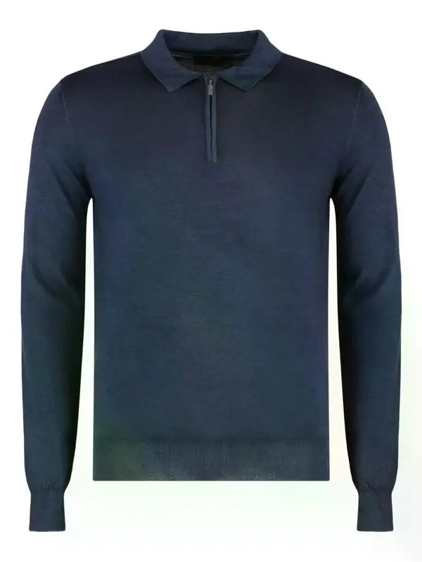 MOORER Vasto-xw Zip Polo Shirt
