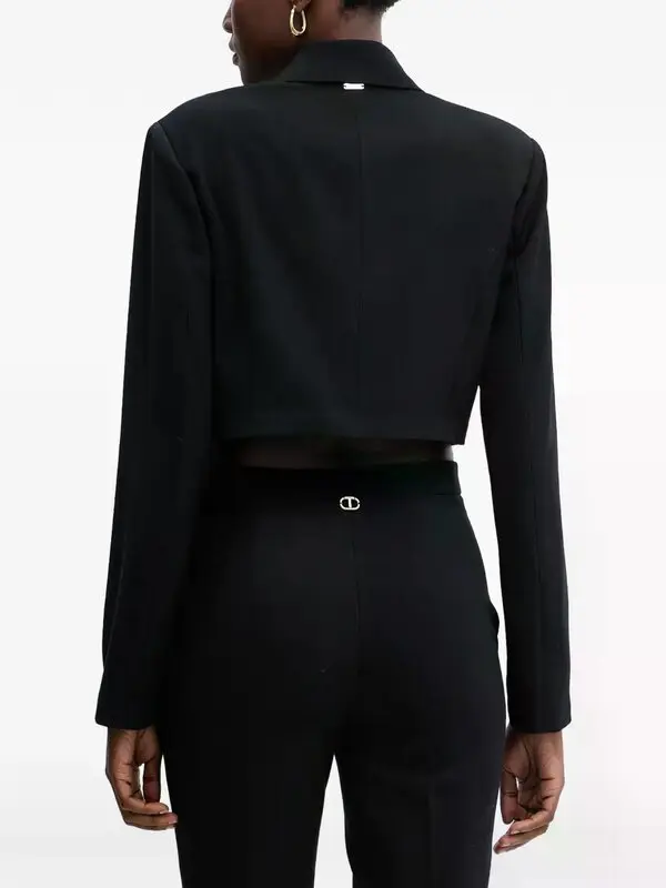 FRACOMINA Button Cropped Blazer