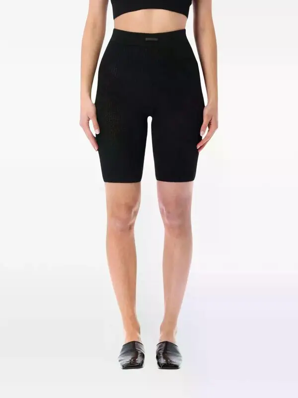 Fear Of God Waffle Knit Shorts - Black