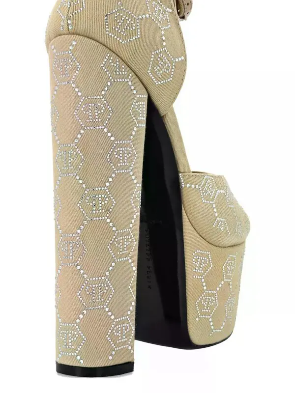 Philipp Plein Platform Monogram Sandals