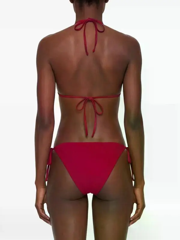 PARAMIDONNA Livia Swarovski Crystal-embellished Bikini - Red